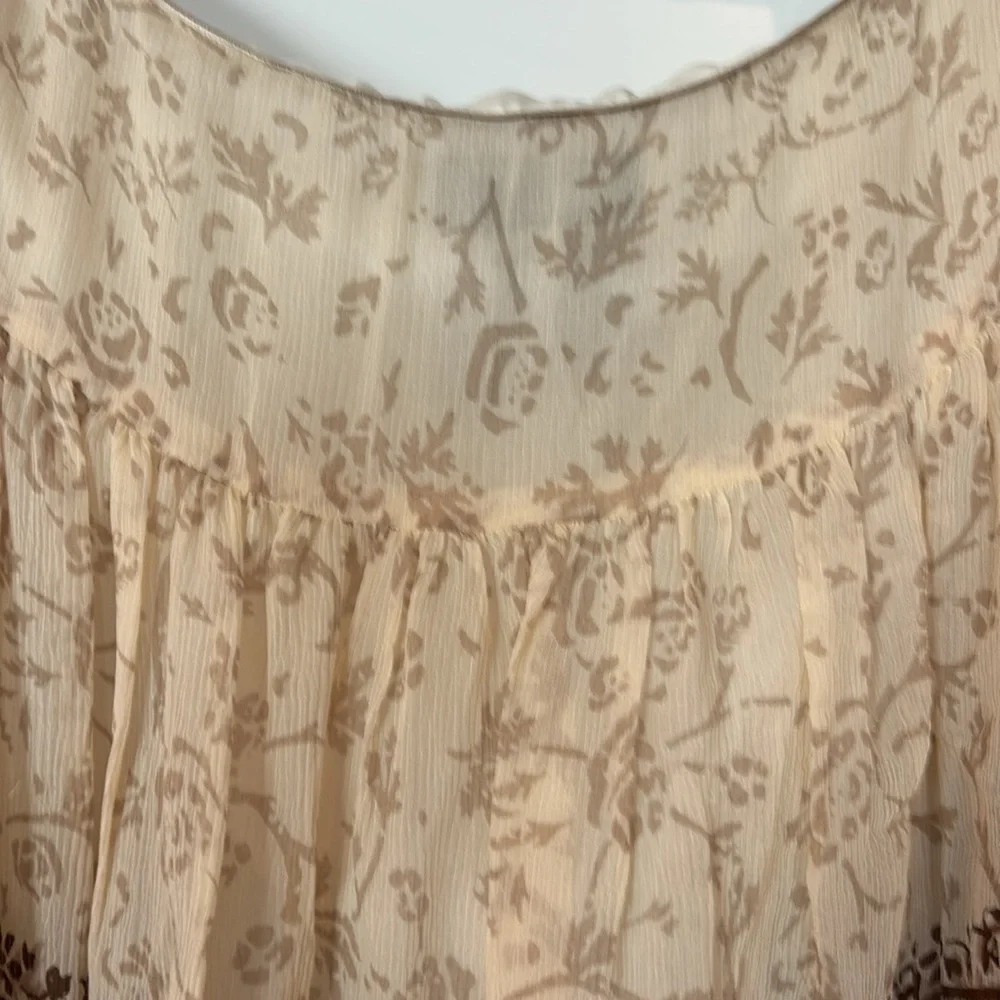 Jones New York | Skirts | Jones New York Cream And Brown Boho Aline ...